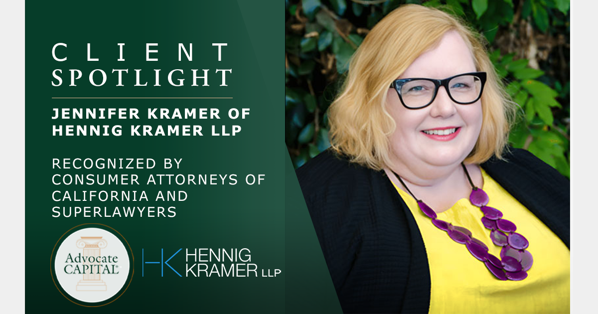 Congratulations to Jennifer Kramer of Hennig Kramer LLP | Advocate ...